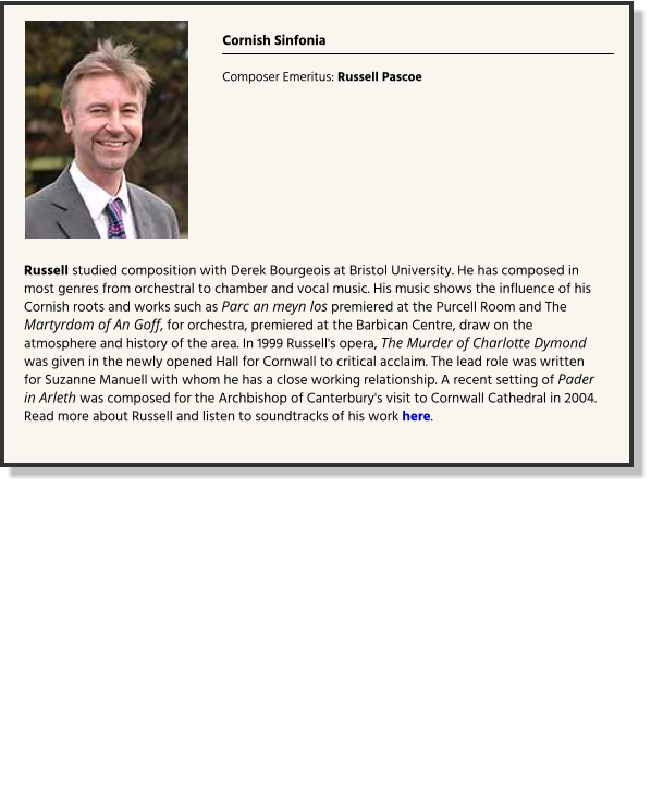 Cornish Sinfonia the orchestra for Cornwall and the Southwest